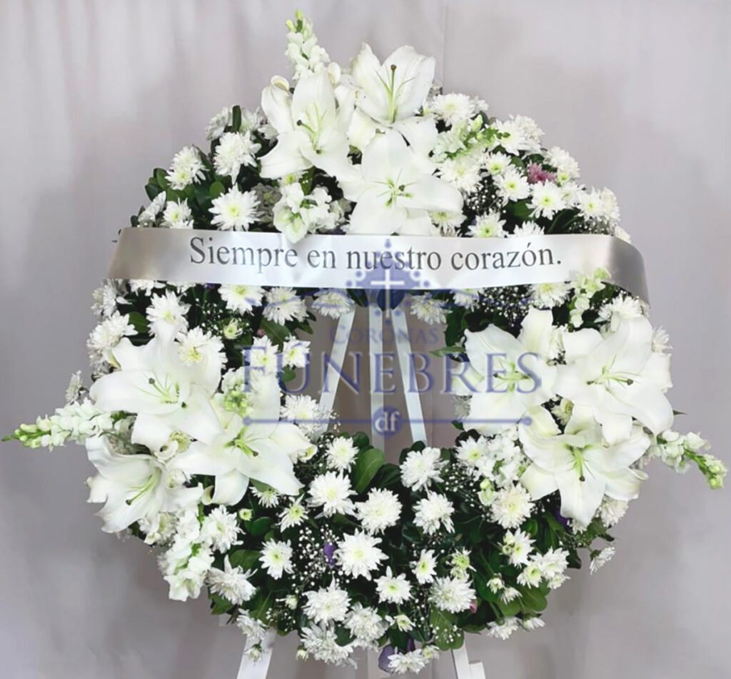Coronas para funeral Luz - Arreglos funerarios a domicilio CDMX Área ...